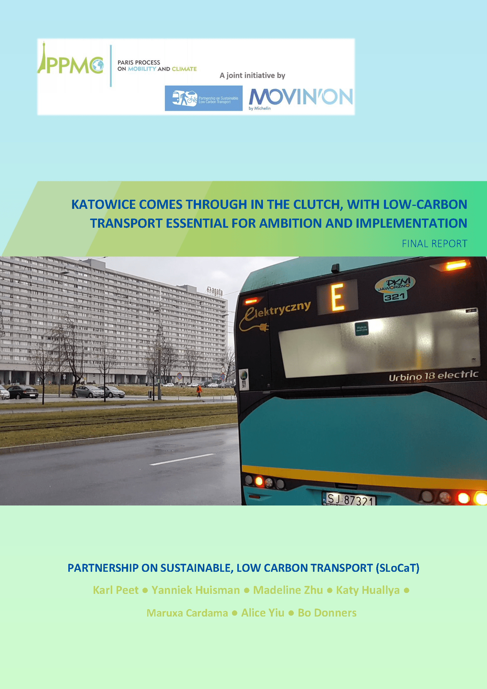 SLOCAT Analysis of Transport Outcomes at COPs - SLOCAT